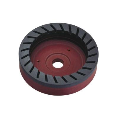 China D150mm Internal Toothed Resin Wheel Bowl Shape Continuous Diamond Grinding Wheel For Glass Bevel Edging Machine for sale