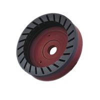China D150mm Internal Toothed Resin Wheel Bowl Shape Continuous Diamond Grinding Wheel For Glass Bevel Edging Machine for sale