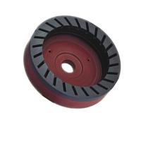China D150mm Internal Toothed Resin Wheel Bowl Shape Continuous Diamond Grinding Wheel For Glass Bevel Edging Machine for sale