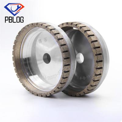 China Bevel Machine Glass Edging Semi-segmented Grinding Diamond Wheel for sale