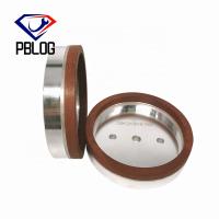 China PBLOG High Quality Material Glass Marble Rock Plate Grinding Chamfering Red Resin Diamond Wheel for sale