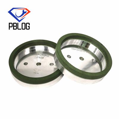 China PBLOG Glass polishing resin grinding wheel shape polish of straight edge machine for sale