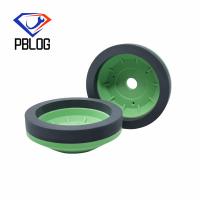 China Wholesale resin wheel green color cup shape glass processing polishing wheel beveling glass grinding machine for sale