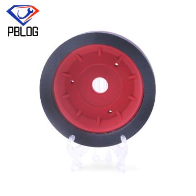 China PBLOG Resin Wheel R Beveling Resin Wheel Red Glass Processing Machine for sale