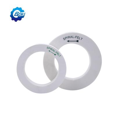 China Spiral Felt Wheel On Beveling Machine For Glass Polishing for sale