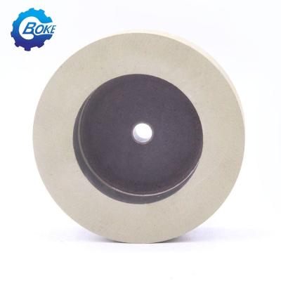 China Excellent Effect Cup Shape Stone Polishing Wheel For Glass Double Edge Grinding Machine for sale