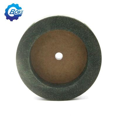 China Good Performance Green Cup Shape 150mm Bk Polishing Wheel For Edging Machine for sale