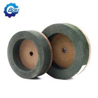China Good Performance Green Cup Shape 150mm Bk Polishing Wheel For Edging Machine for sale