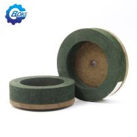 China Good Performance Green Cup Shape 150mm Bk Polishing Wheel For Edging Machine for sale