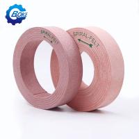 China High Brightness Spiral Felt Buffing Wheel For Glass Polishing On Beveling Machine for sale