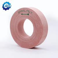 China High Brightness Spiral Felt Buffing Wheel For Glass Polishing On Beveling Machine for sale