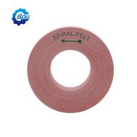 China High Brightness Spiral Felt Buffing Wheel For Glass Polishing On Beveling Machine for sale