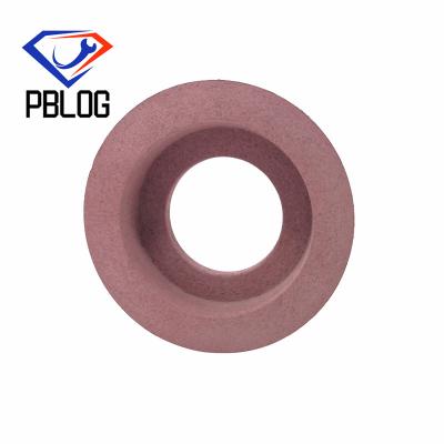 China Factory customizable Glass edge processing polishing pad pink grinding stone Cup type polishing wheel for sale