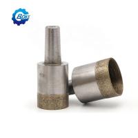 China 15pcs Diamond Hole Saw Drill Bit Set for Glass Ceramic Tile Machining Cutting Tool Silvery and Drilling Holes 3-42mm for sale