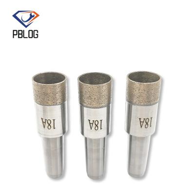 China Brazed Body Sharp Taper Shank Diamond Glass Core Drill Bit for sale