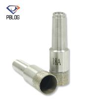 China Brazed Body Sharp Taper Shank Diamond Glass Core Drill Bit for sale