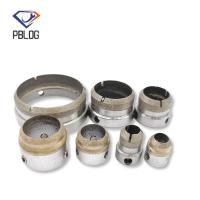 China PBLOG Glass drilling chamfering sleeve diamond hollow chamfering sleeve bronze sintered grinding tool for sale