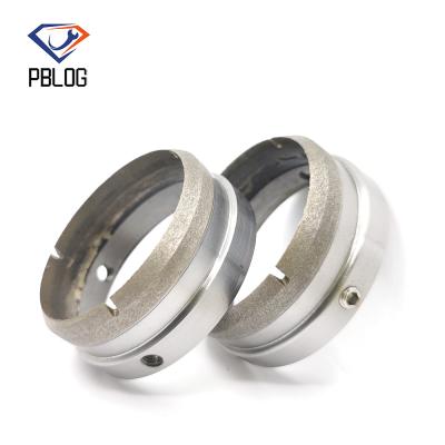 China PBLOG  bronze sintered grinding tool Glass drilling chamfering sleeve diamond hollow chamfering sleeve for sale