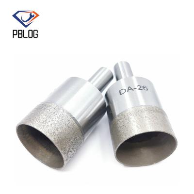 China PBLOG High quality Straight handle diamond drill bits for glass processing Glass Hardware Tools glass cutting for sale