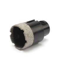 China M14 6-125mmm Vacuum brazed diamond hole saw core drill bit for marble porcelain dry drilling for sale