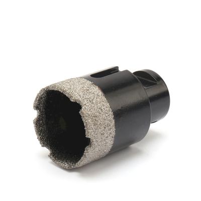 China M14 6-125mmm Vacuum brazed diamond hole saw core drill bit for marble porcelain dry drilling for sale