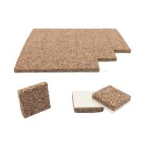 China Glass Divider Protector Cork Blocks For Glass Protection Cork Mat Pads for sale