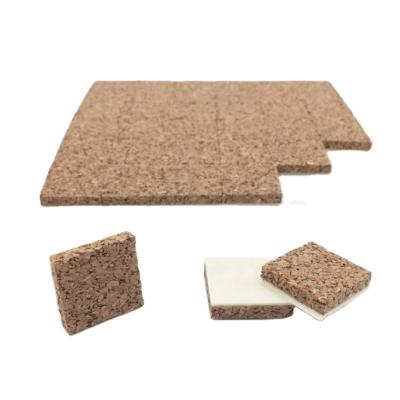 China Glass Divider Protector Cork Blocks For Glass Protection Cork Mat Pads for sale
