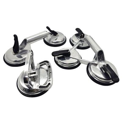 China high quality glass ceramics, metals lifting tool strong suction Three chassis Metal handle rubber suction cup for sale