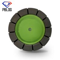 China Segmented Hand Grinding Wheel Glass Edge Sectional Grinding Wheel Green for sale