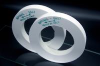 China Imported Wool Spiral Polishing Wheel White Felt Wheel Polishing for sale