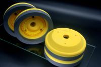 China Yellow Resin Grinding Wheel Diamond Glass Edging For Bevelling Machine for sale