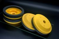 China Yellow Resin Grinding Wheel Diamond Glass Edging For Bevelling Machine for sale