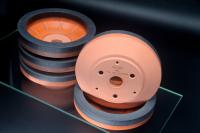China Orange Resin Diamond Grinding Wheel Glass Bowl Speed 2800RPM for sale