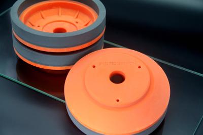 China Orange Resin Diamond Grinding Wheel Glass Bowl Speed 2800RPM for sale