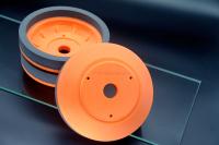 China OEM Slate Orange Resin Grinding Wheel Diamond Edging Bowl Shape for sale
