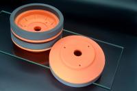 China OEM Slate Orange Resin Grinding Wheel Diamond Edging Bowl Shape for sale