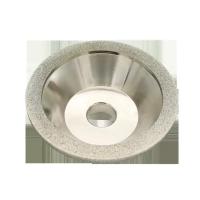 China Type Bowl Electroplated Diamond Grinding Wheel Glass Edging Silver for sale