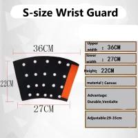 China PBLOG Multi Size Thick Canvas and Stainless Steel Rings Wrist Guard with magic stick Anti-cut for Glass Processing for sale