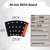 China PBLOG Multi Size Thick Canvas and Stainless Steel Rings Wrist Guard with magic stick Anti-cut for Glass Processing for sale