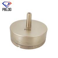 China Large size one-piece sintered diamond drill bit for glass hole for sale