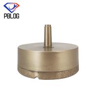 China Large size one-piece sintered diamond drill bit for glass hole for sale