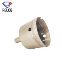 China Silver 3 - 80mm Glass Drill Bits Diamond Glass Core Drill With High Heat Resistance for sale