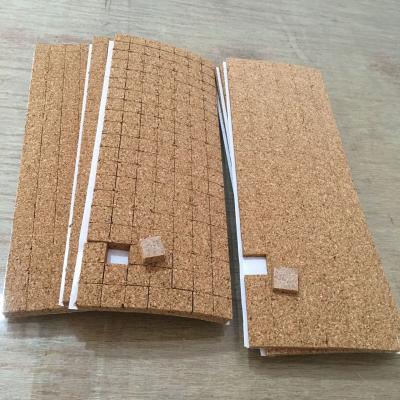 China Multi-Purpose Self Adhesive Cork Pads Square Adhasive For Your Requirement for sale