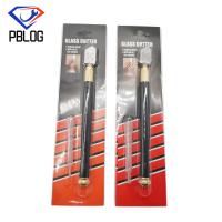 China Easy Handling Glass Cutting Tool with Metal Black Handle Grip and Oil for sale