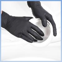 China Black Disposable Nitrile Gloves 3mil 4mil Food Grade CE FDA Certified Powder Free for sale