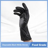 China Black Disposable Nitrile Gloves 3mil 4mil Food Grade CE FDA Certified Powder Free for sale