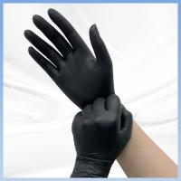 China Pink Nitrile Disposable Gloves 100 Pcs Box ASTM D6319 Textured Industrial Use for sale