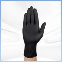 China Disposable Nitrile Household Cleaning Gloves Black Anti Slip Work Gloves 100 Pcs Box for sale