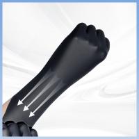 China Disposable Nitrile Household Cleaning Gloves Black Anti Slip Work Gloves 100 Pcs Box for sale