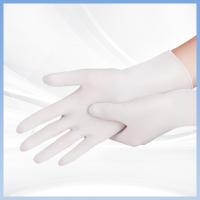 China White Disposable Nitrile Gloves Antibacterial Medical Exam Gloves CE FDA 100 Pcs Box S M L XL for sale